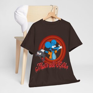 Funny Rat and Mouse Itchy and Scratchy Classic Cartoon Retro Tshirt ...