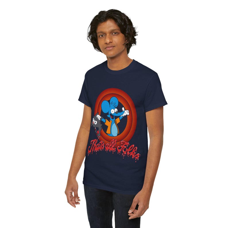 Funny Rat and Mouse Itchy and Scratchy Classic Cartoon Retro Tshirt ...