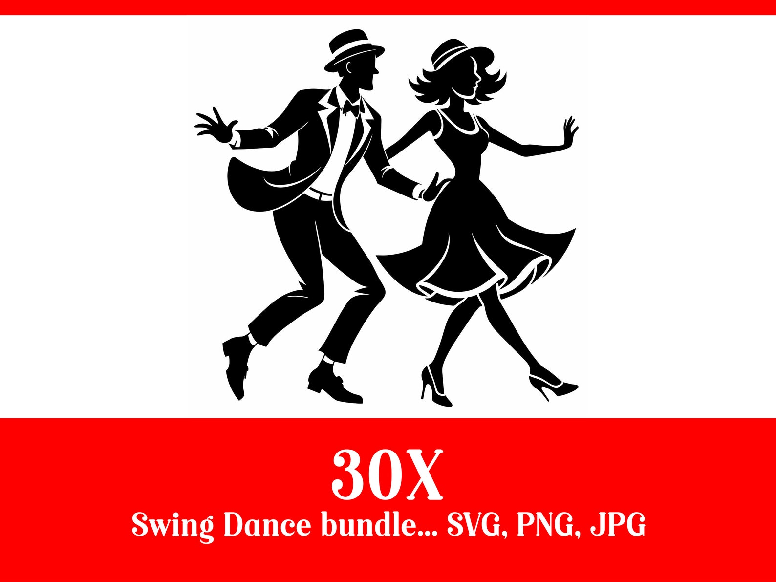 30 Swing Dance SVG Bundle, Swing Dance dxf, Swing Dance png, Swing ...