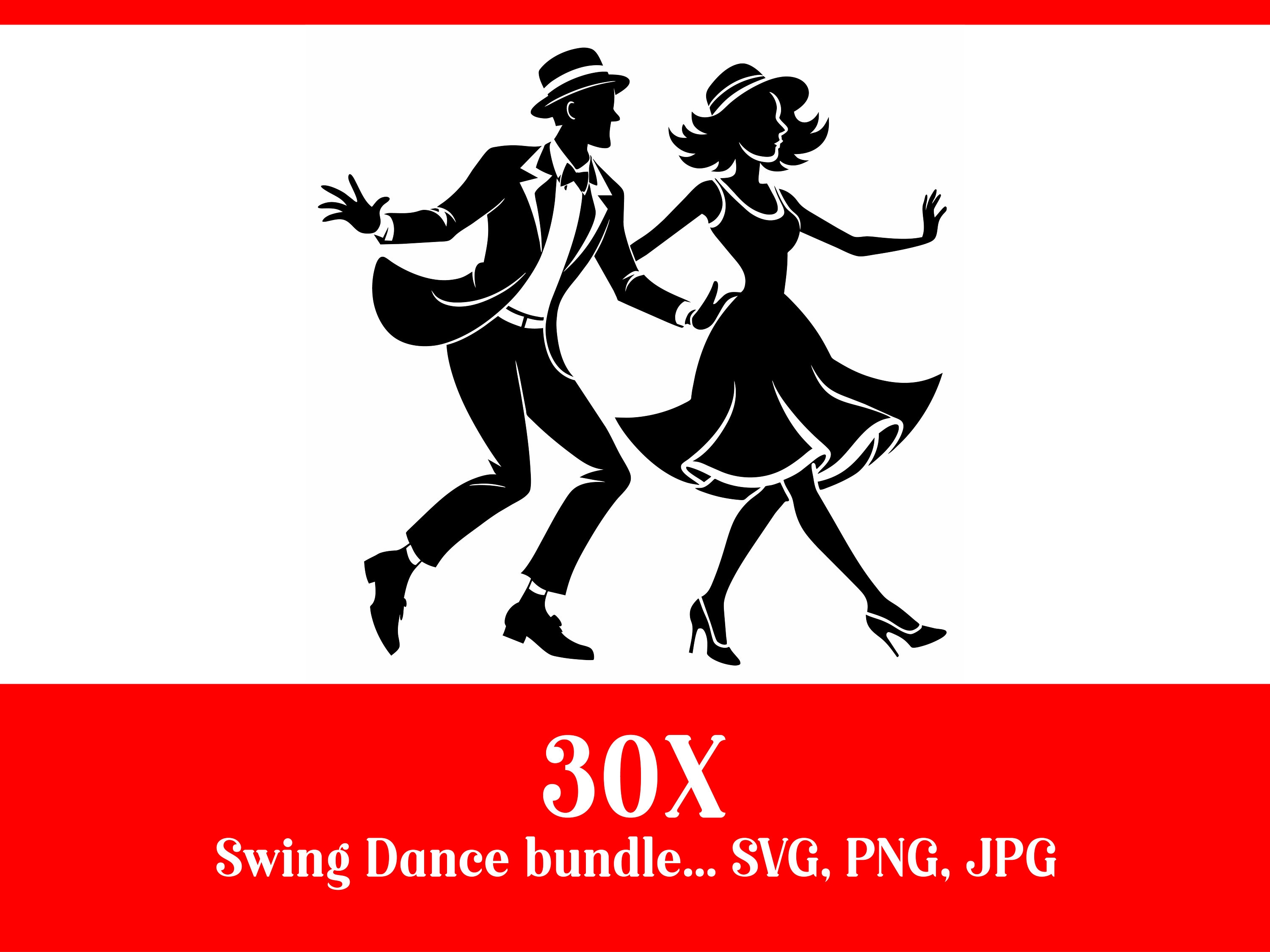 30 Swing Dance SVG Bundle, Swing Dance Dxf, Swing Dance Png, Swing ...