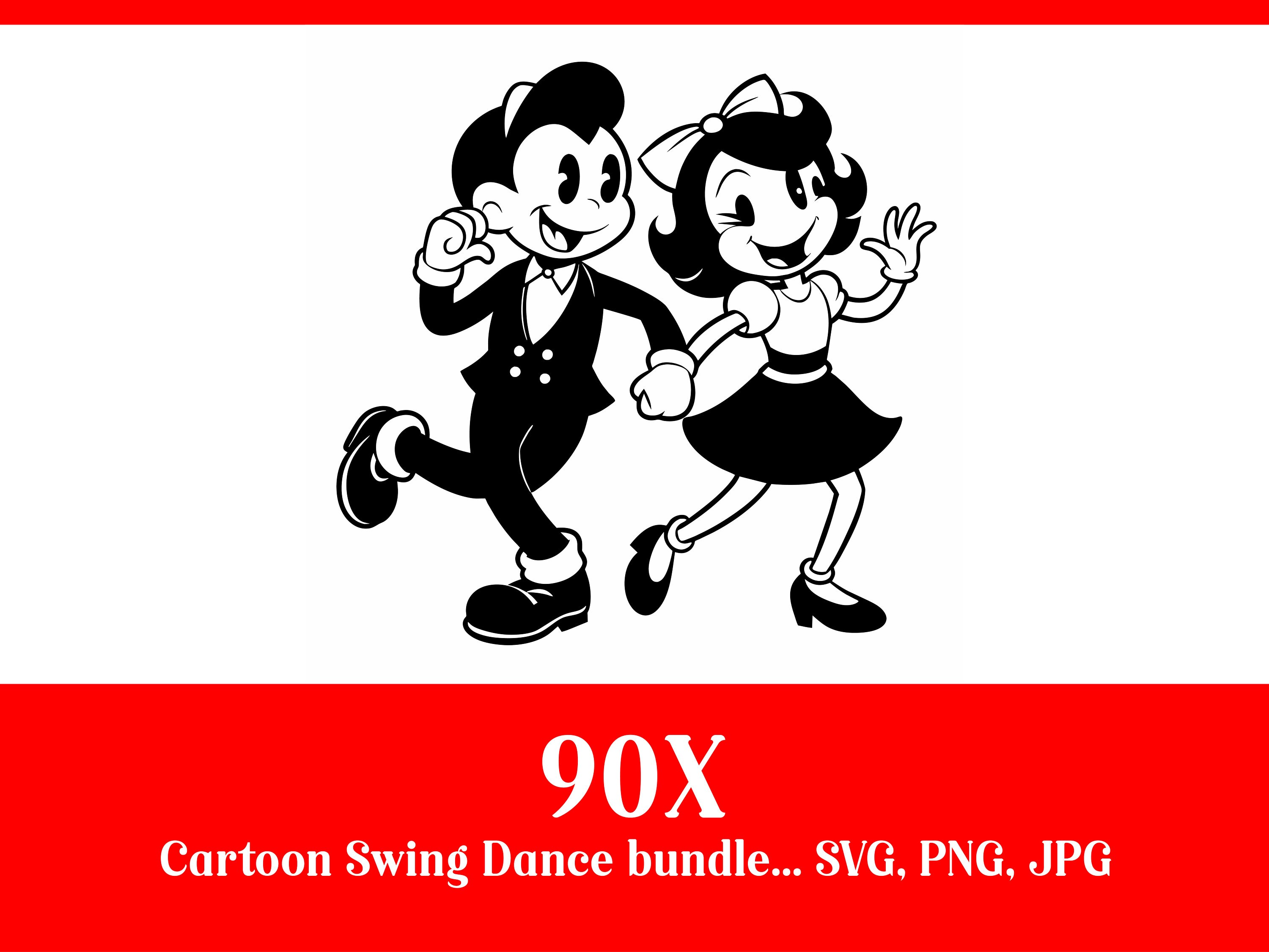 90 Swing Dance SVG Bundle, Swing Dance Dxf, Swing Dance Png, Swing ...