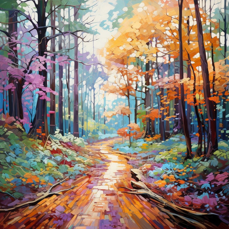 Forest Trail | Canvas - Etsy