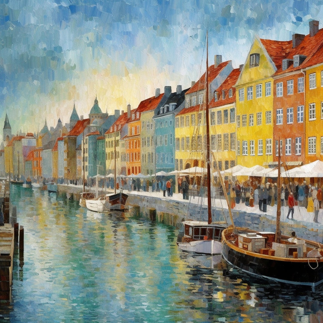 Copenhagen, Denmark | Canvas - Etsy