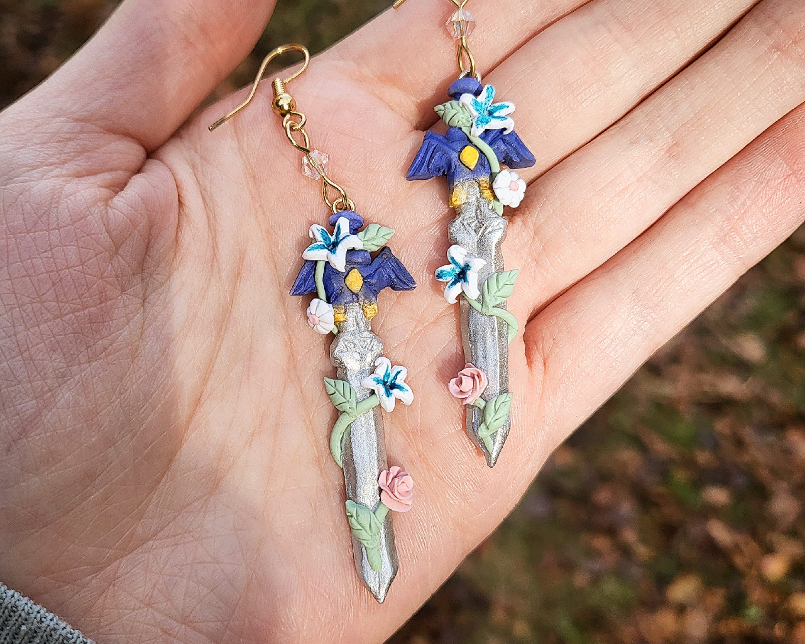 The Sleeping Sword | the Legend of Zelda Inspired Earrings - Etsy