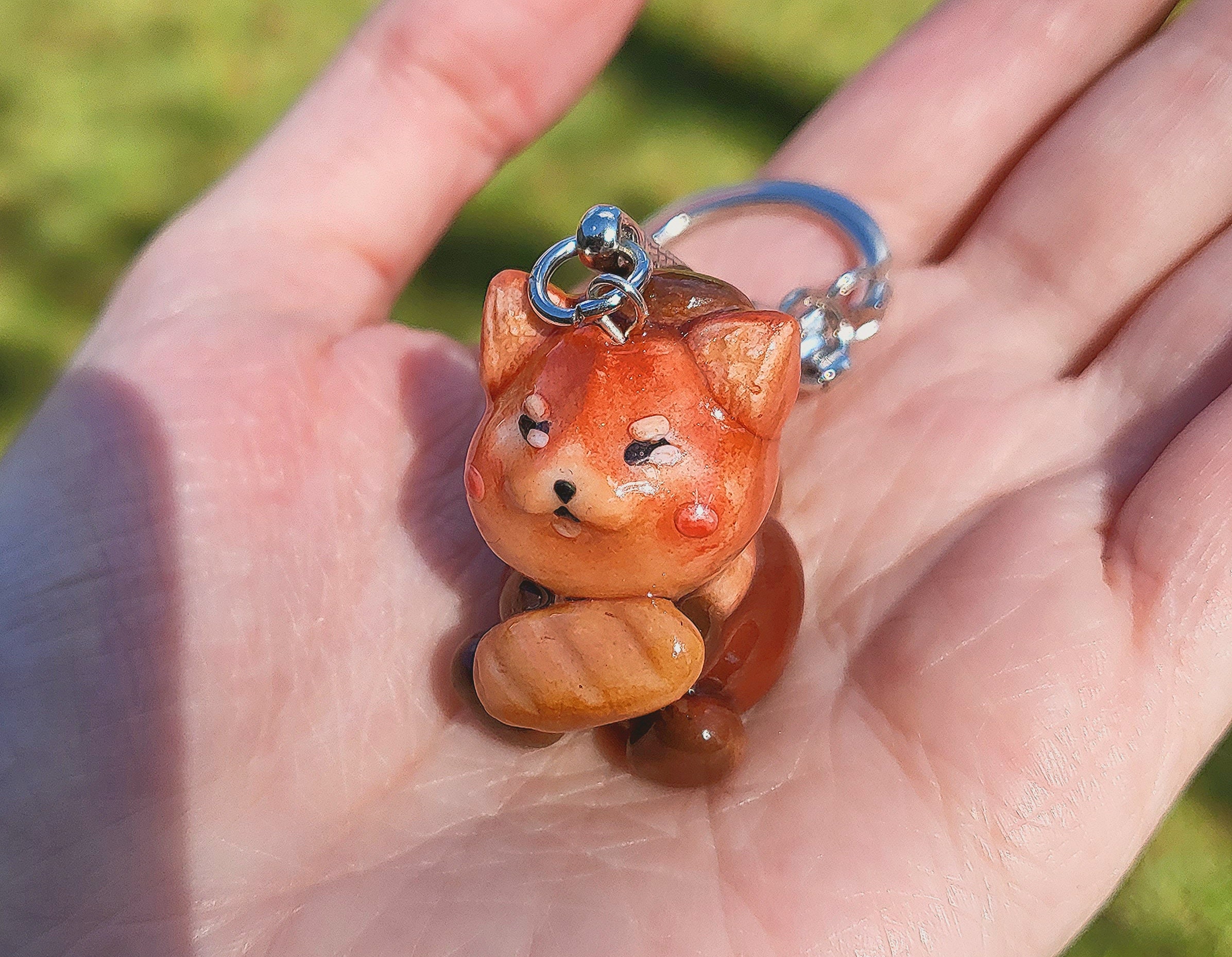 Custom Red Panda Keychain Cozy Red Pandas Emotional - Etsy