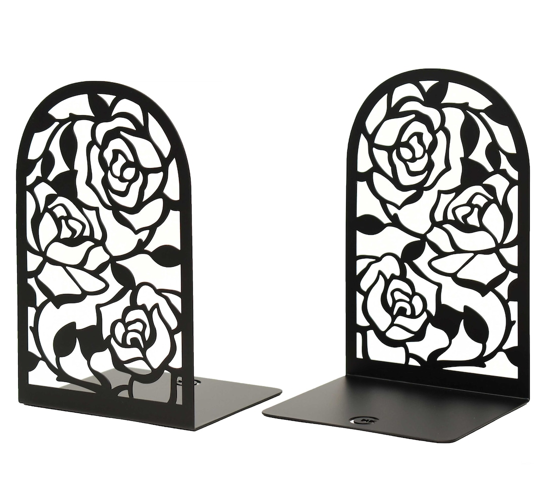 CNK Decorative Bookends Book End (black Rose) - Etsy