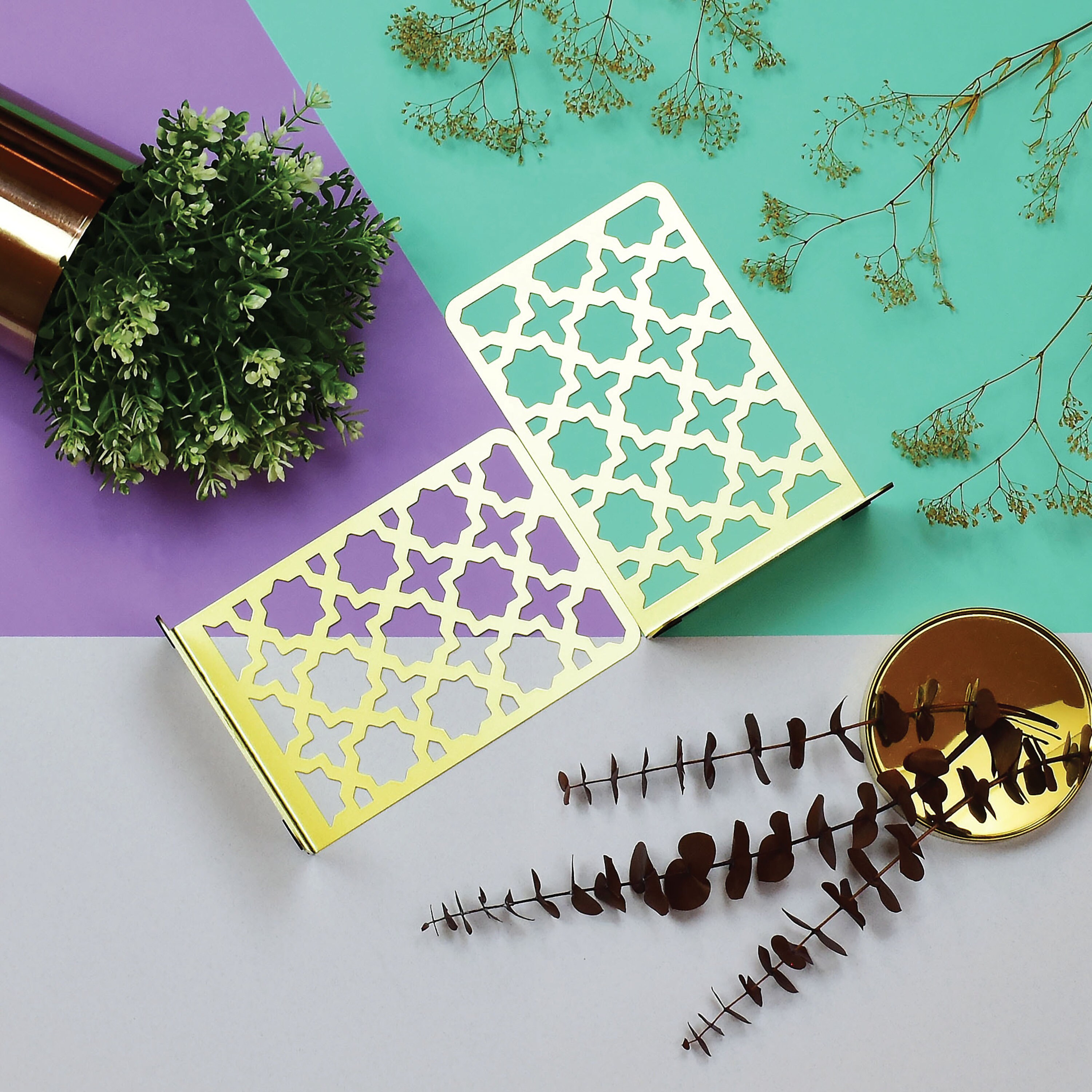 CNK Decorative Bookends (gold Star Book Ends) - Etsy