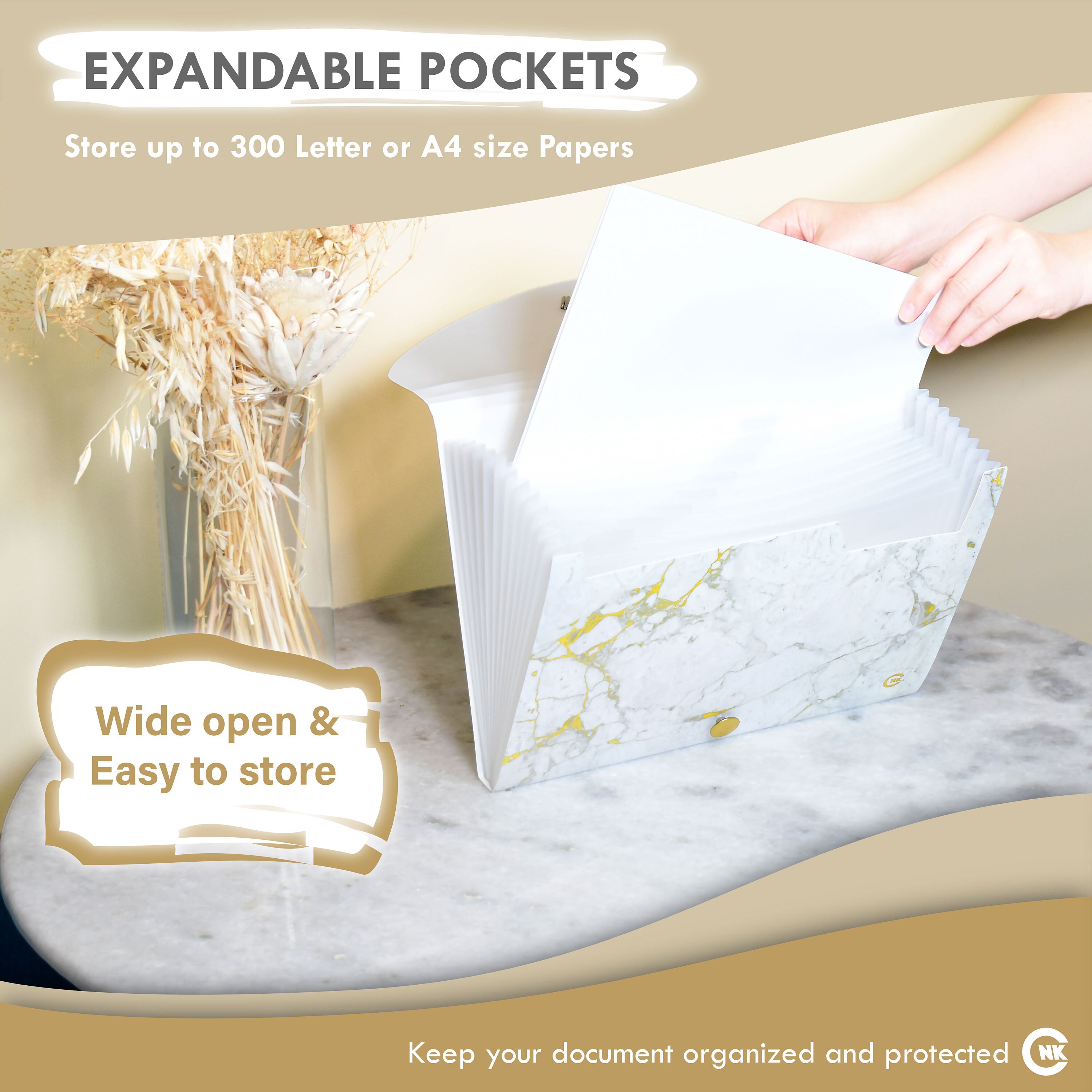 CNK Accordian File Organizer 13 Pockets Expanding File Folder for ... CNK Accordian File Organizer 13 Pockets Expanding File Folder for ...