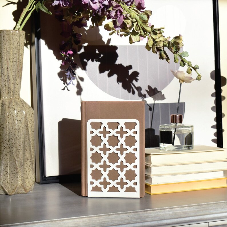 CNK Decorative Bookends (white Star Book Ends) - Etsy