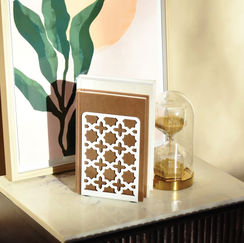 CNK Decorative Bookends (white Star Book Ends) - Etsy