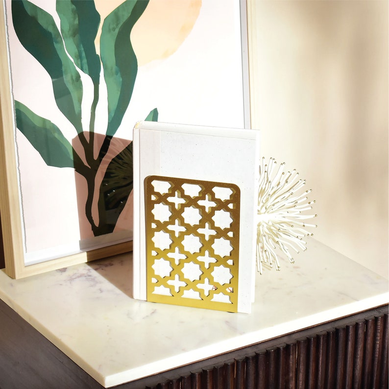 CNK Decorative Bookends (gold Star Book Ends) - Etsy