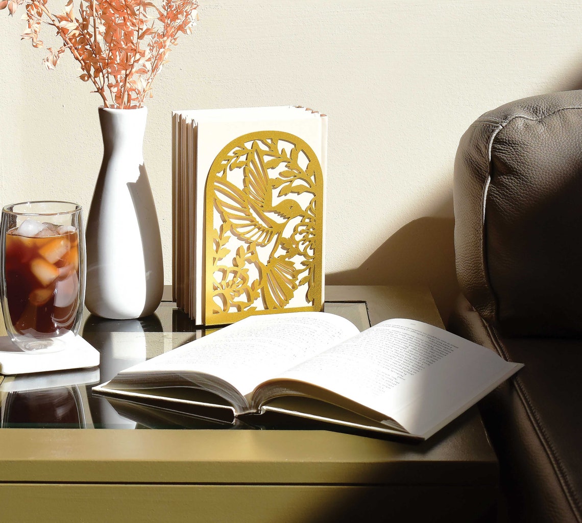 CNK Decorative Bookends Book End (gold Humming Bird) - Etsy