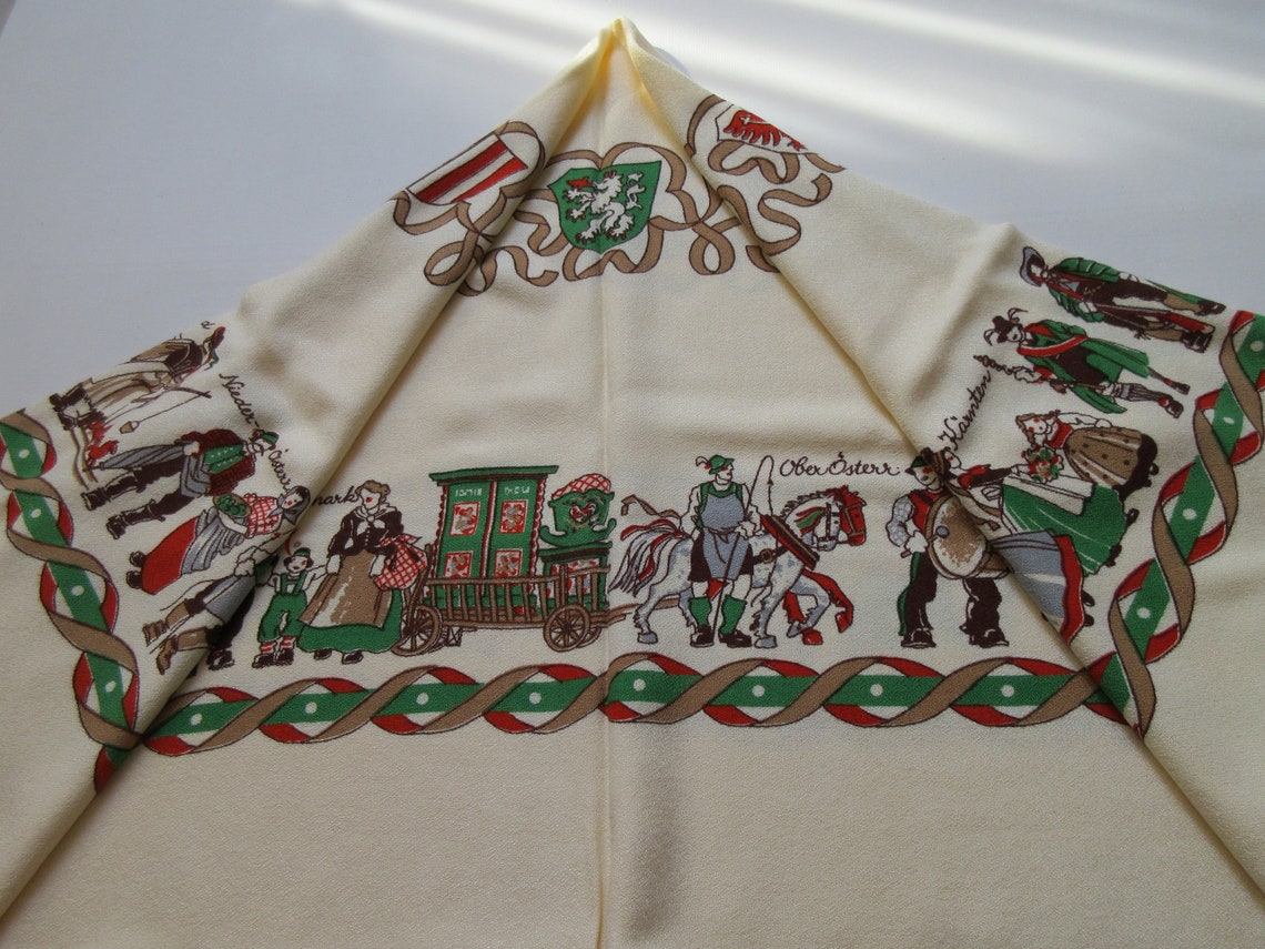 Vintage AUSTRIA TYROL Folk Art Traditional Folk Art Pattern - Etsy