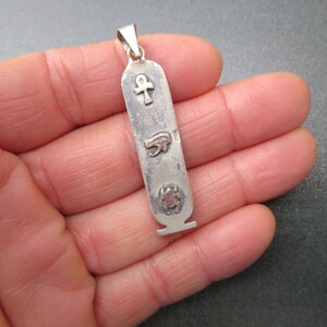 Vintage Ancient Egyptian Cartouche Name Sterling Silver Pendant ...