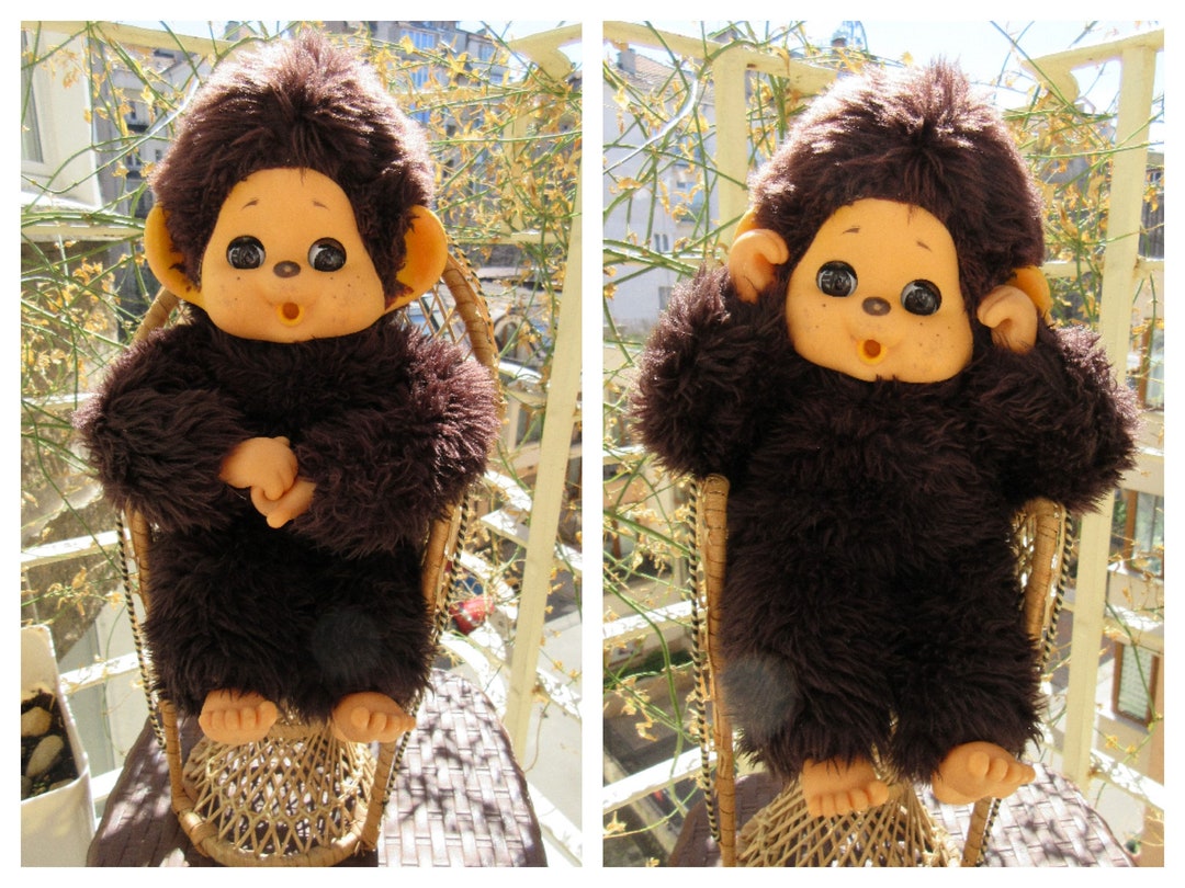 Vintage 35cm Tall Very Old Monchhichi Doll Monchichi Monkey Toy With ...