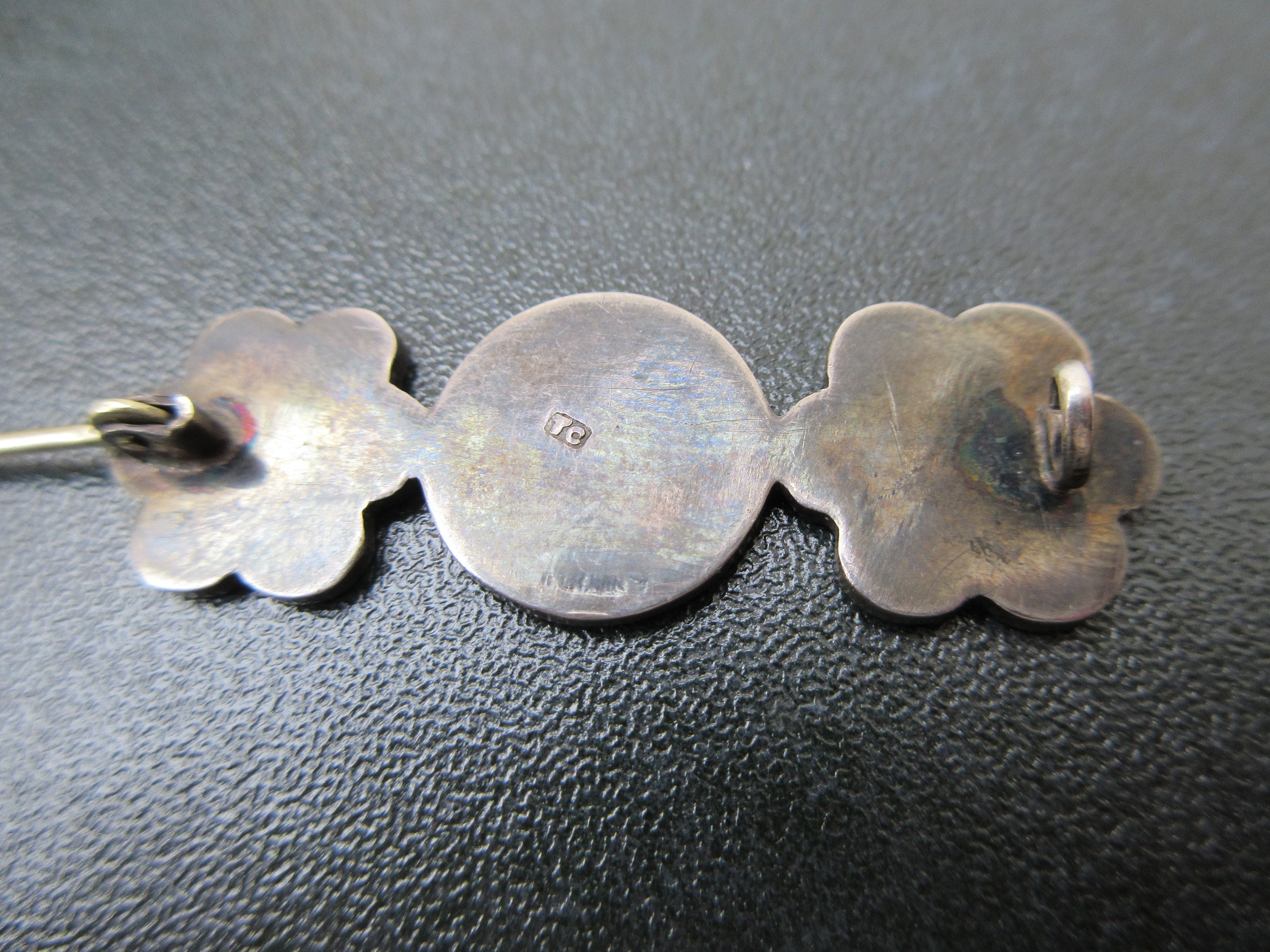 Antique 1890-1915s TC Tuck Chang Shanghai Sterling Brooch Fu-lu-shou ...