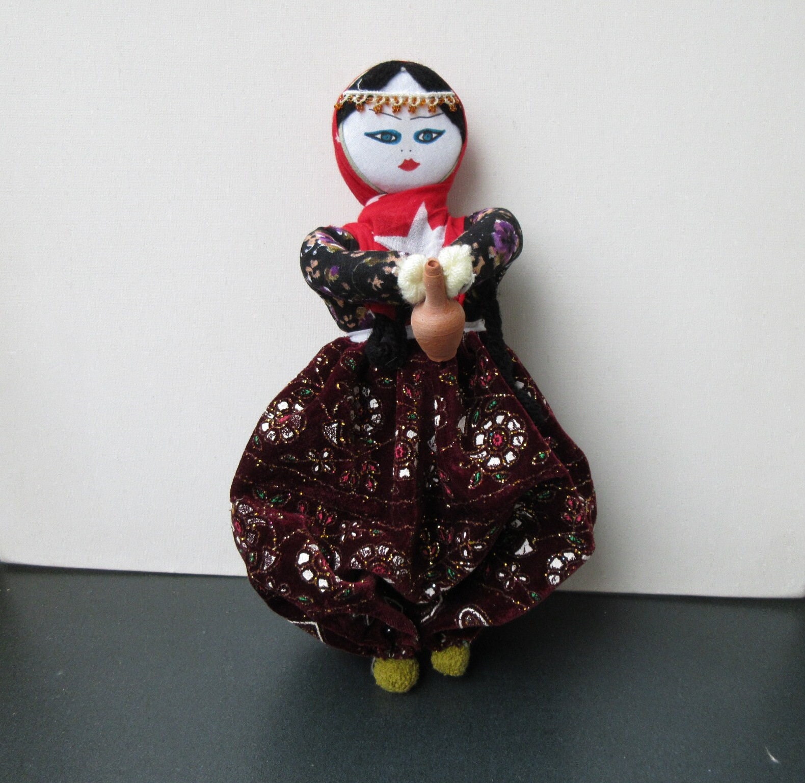 Vintage Turkish Soganli Folk Art Doll, Handmade Doll in Traditional ...