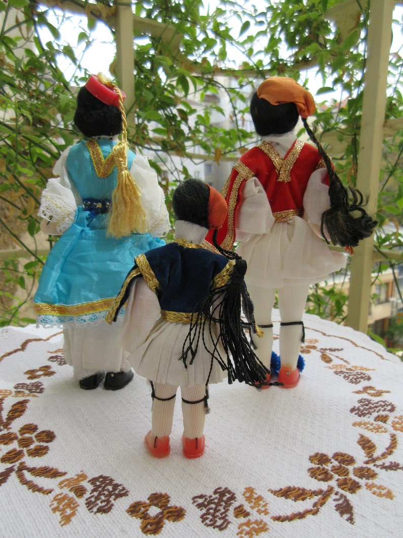 Vintage Greek Costume Dolls: Folklore Tsolias Fustanella Set - Etsy