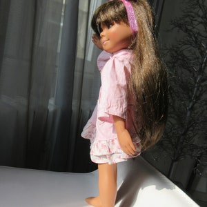 Rare Vintage 14'' Charming 'smoby' Brunette Girl Doll, All Vinyl Fully ...