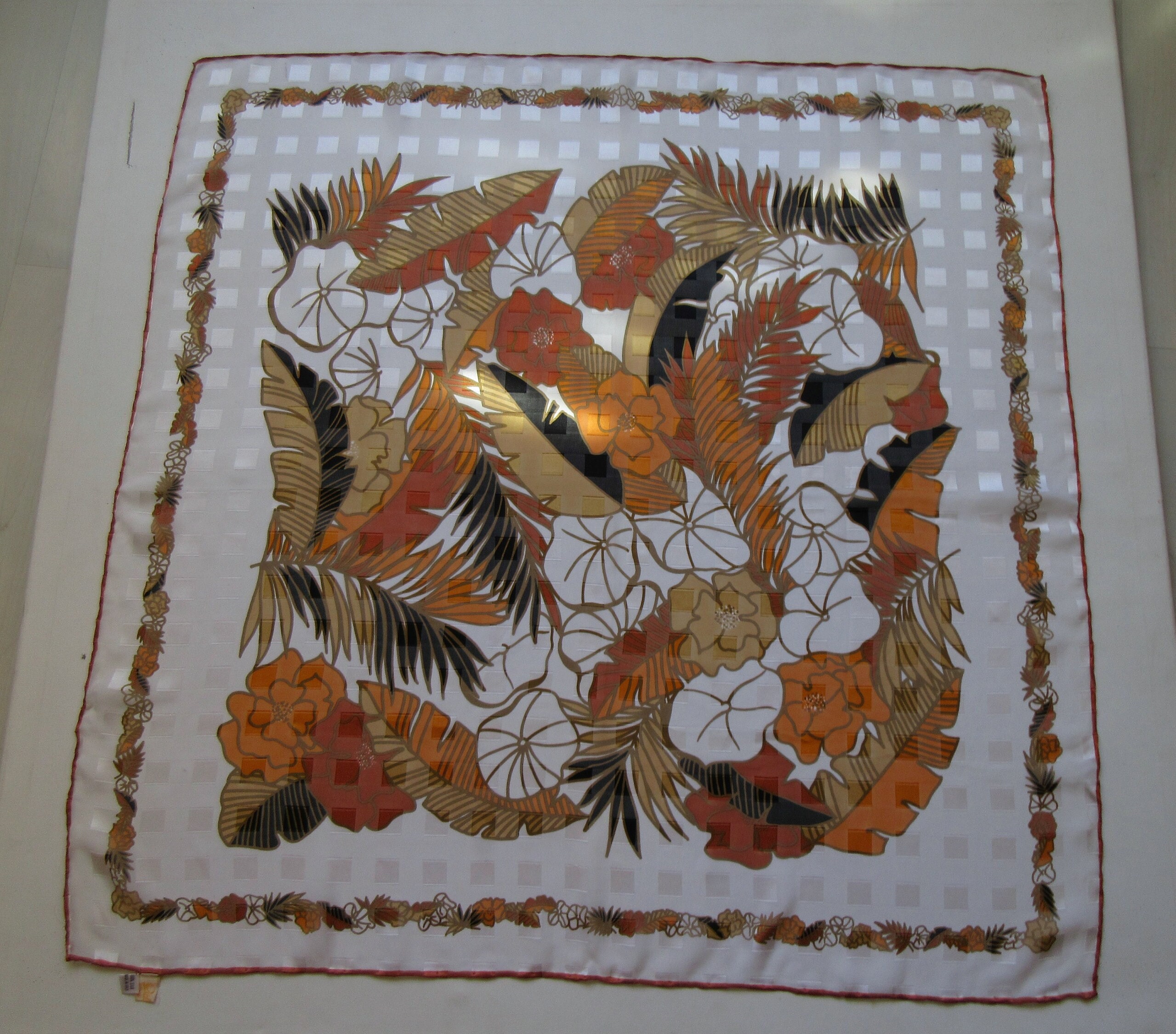 Vintage Ostinelli Como Italy Gorgeous Large Square Silk Scarf - Etsy