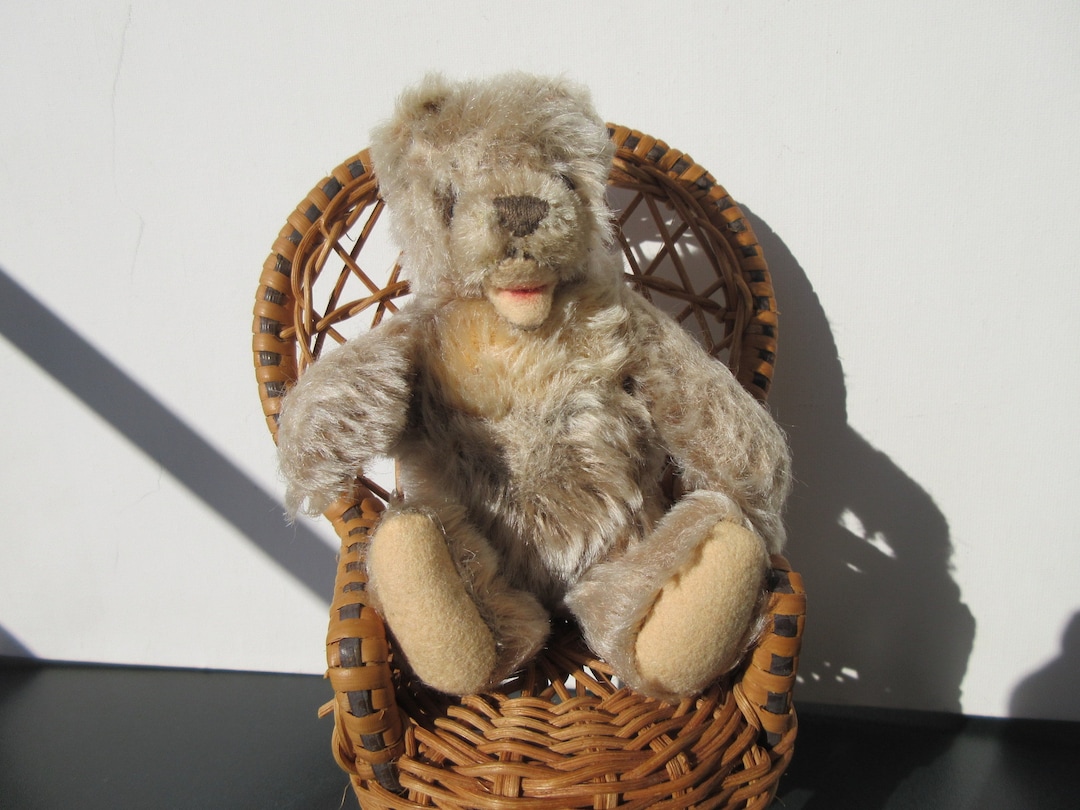 Vintage 50's Steiff Golden Mohair Teddy Bear Squeak, Fully Movable ...