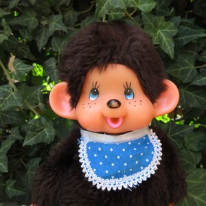 Vintage Standing Monchhichi Monkey Doll Sucking Pacifier / Hand-painted ...