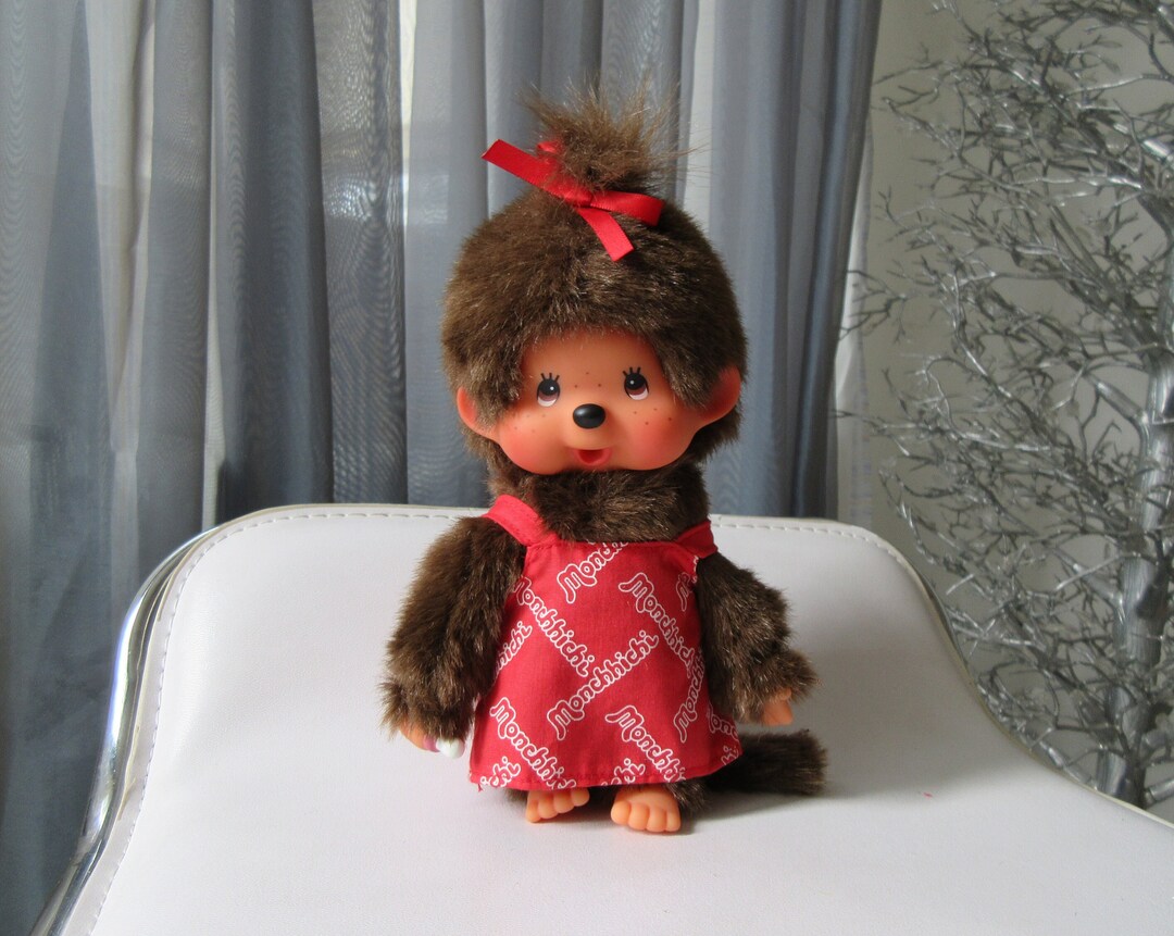 Collectible Monchhichi Sekiguchi Girl Doll Freckles on the Cheek ...