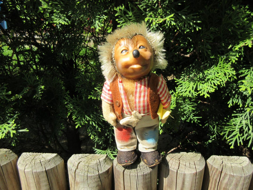 Vintage Steiff Mecki Hedgehog: Mohair Plush Toy, Rubber Face (17cm) - Etsy