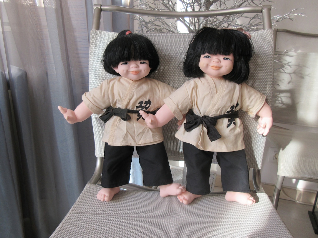 Vintage JMB Jacobsen Asian Boy and Girl Dolls With Karate Suits - Etsy