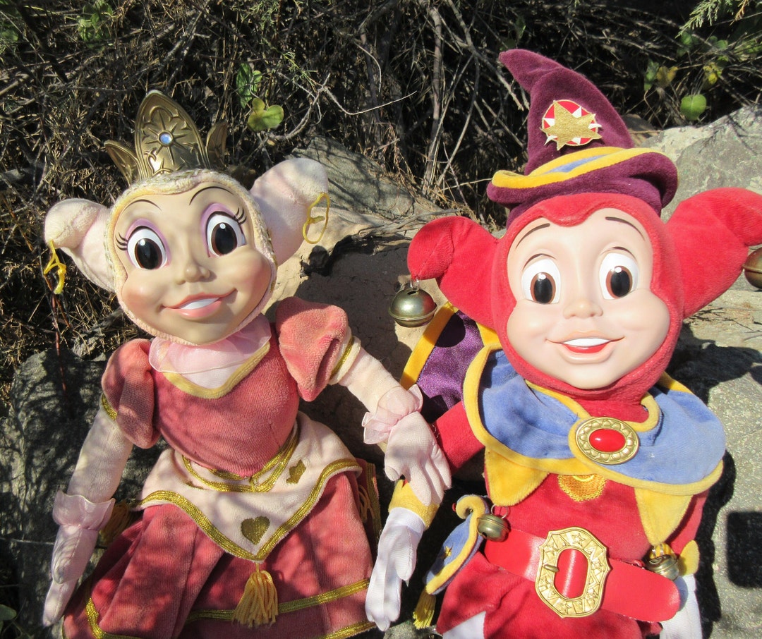 Vintage Couple Efteling Netherlands PARDOES & PARDIJN Rubber Face 53cm ...