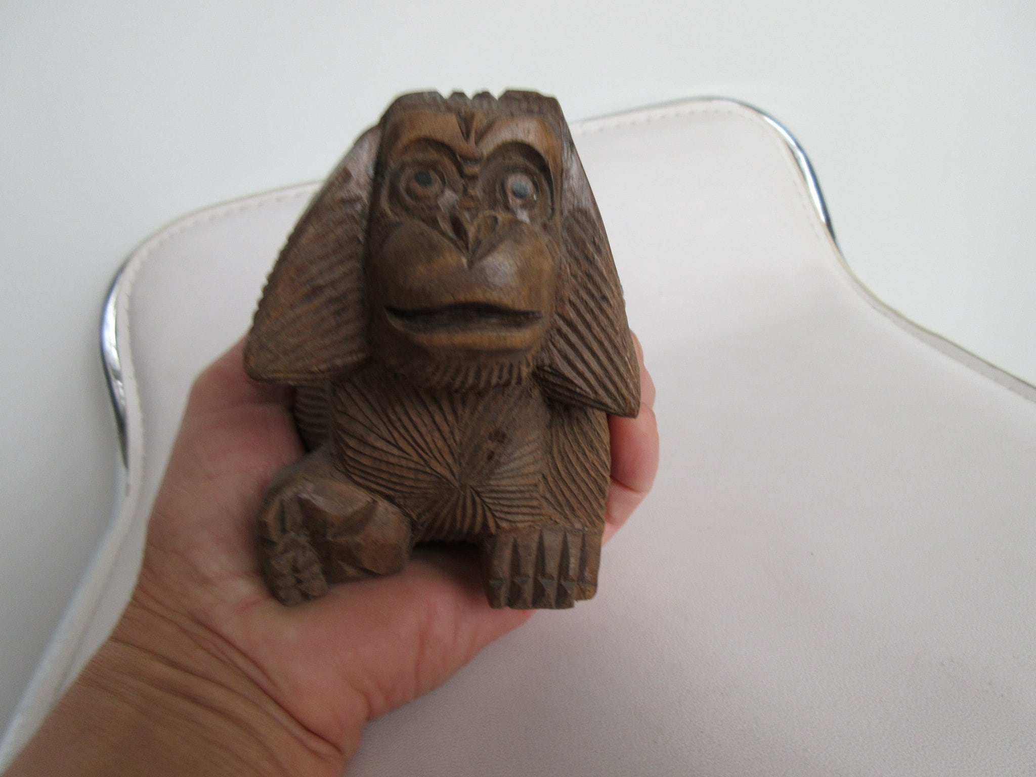 Hand-carved Three Wood Wisdom Monkeys-i Didn't Hear I - Etsy