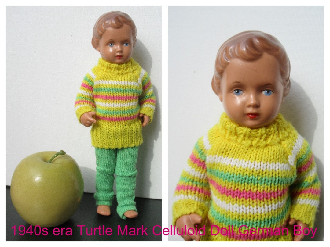 From the 1940's Era Тurtle Мark Celluloid Doll German Boy Doll ...