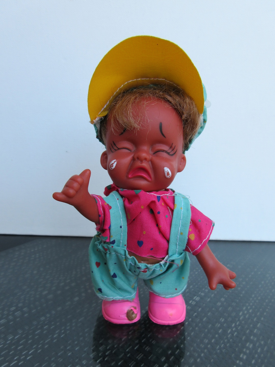 Vintage Sassy Emotion Rubber Doll Little Boy, Crying Sad Face, Juicy ...