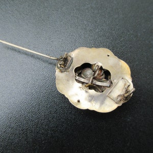 Vintage Layered Floral Pin Brooch Precision Detailed Handcraft Sterling ...