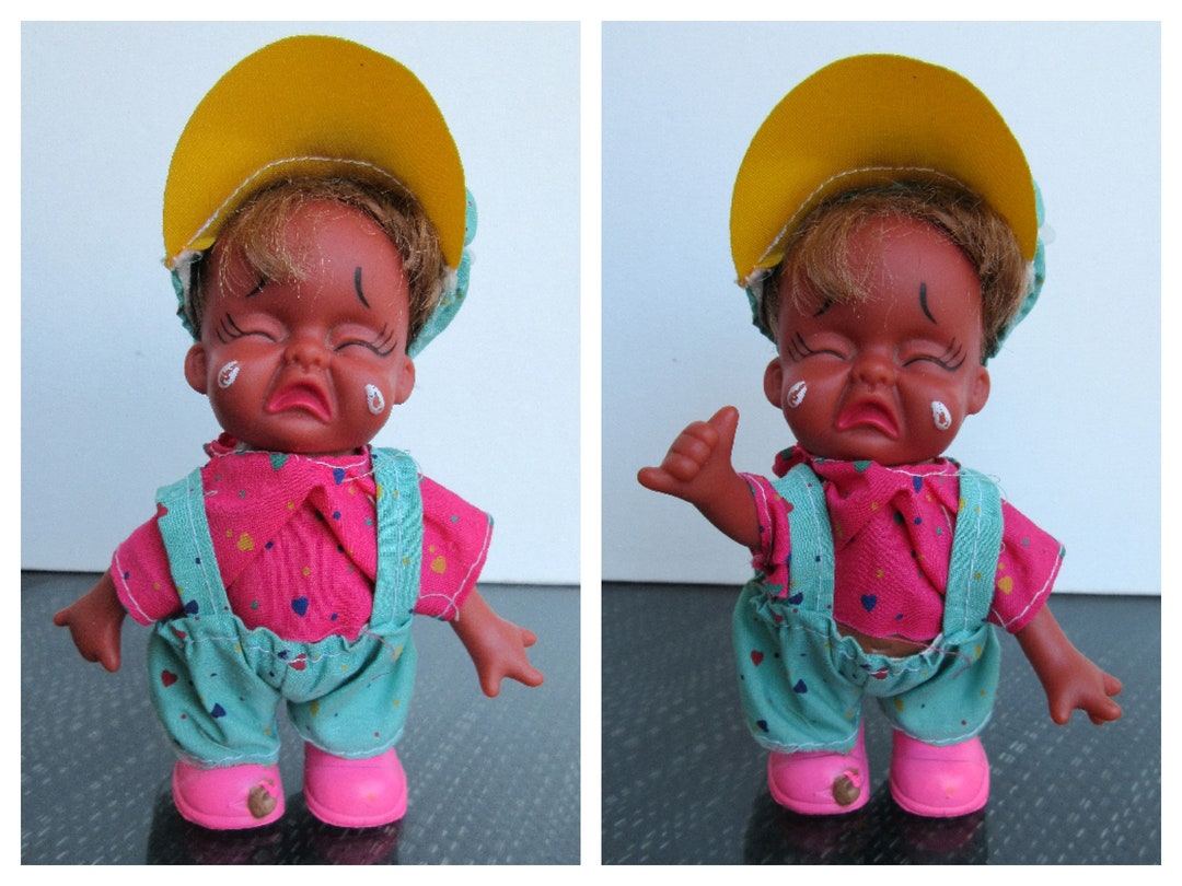 Vintage Sassy Emotion Rubber Doll Little Boy, Crying Sad Face, Juicy ...