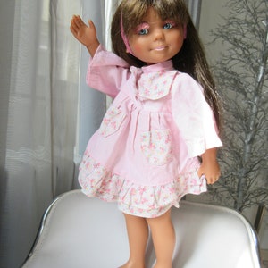 Rare Vintage 14'' Charming 'smoby' Brunette Girl Doll, All Vinyl Fully ...