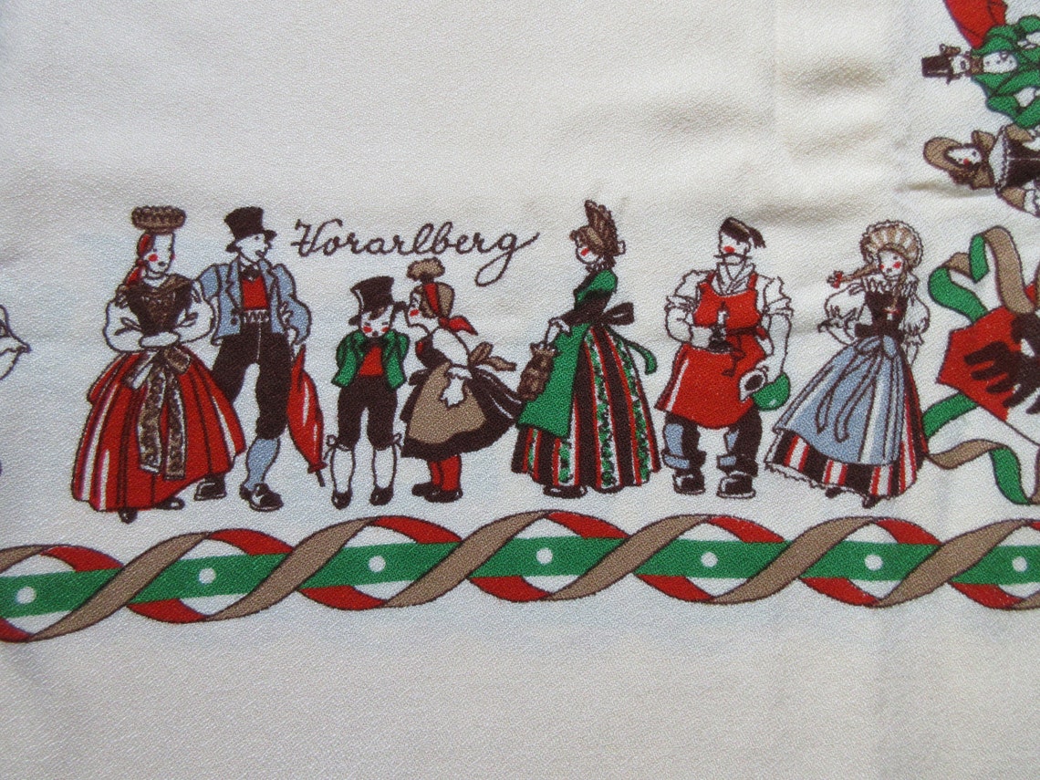 Vintage AUSTRIA TYROL Folk Art Traditional Folk Art Pattern - Etsy