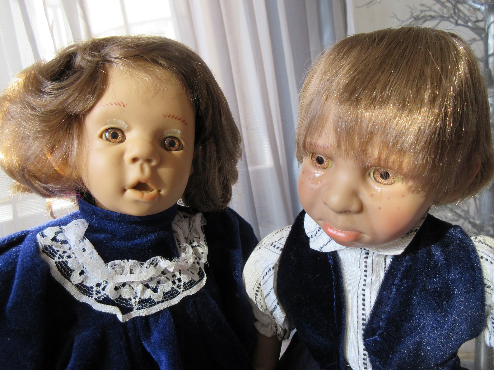 Vintage Pair Adorable Expressions Dolls 14.56'' Boy - Etsy