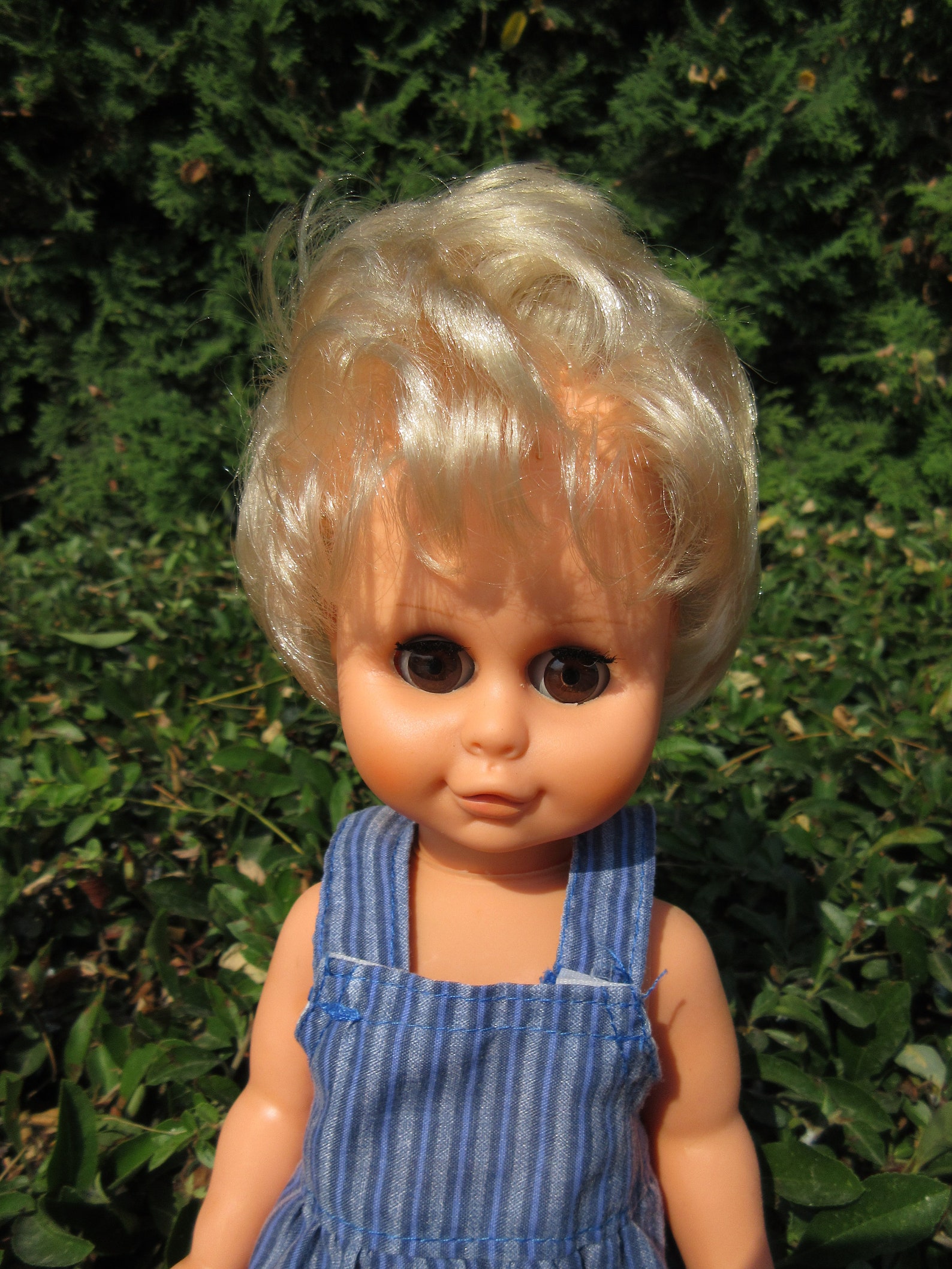 Vintage Doll Adorable Smile Girl Doll Brown Sleeping Eyes - Etsy