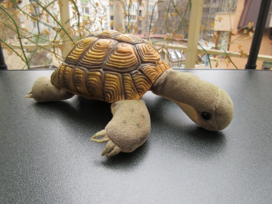 Vintage STEIFF Turtle ''slo'' Rubber Shell Plush Toy Made in West ...