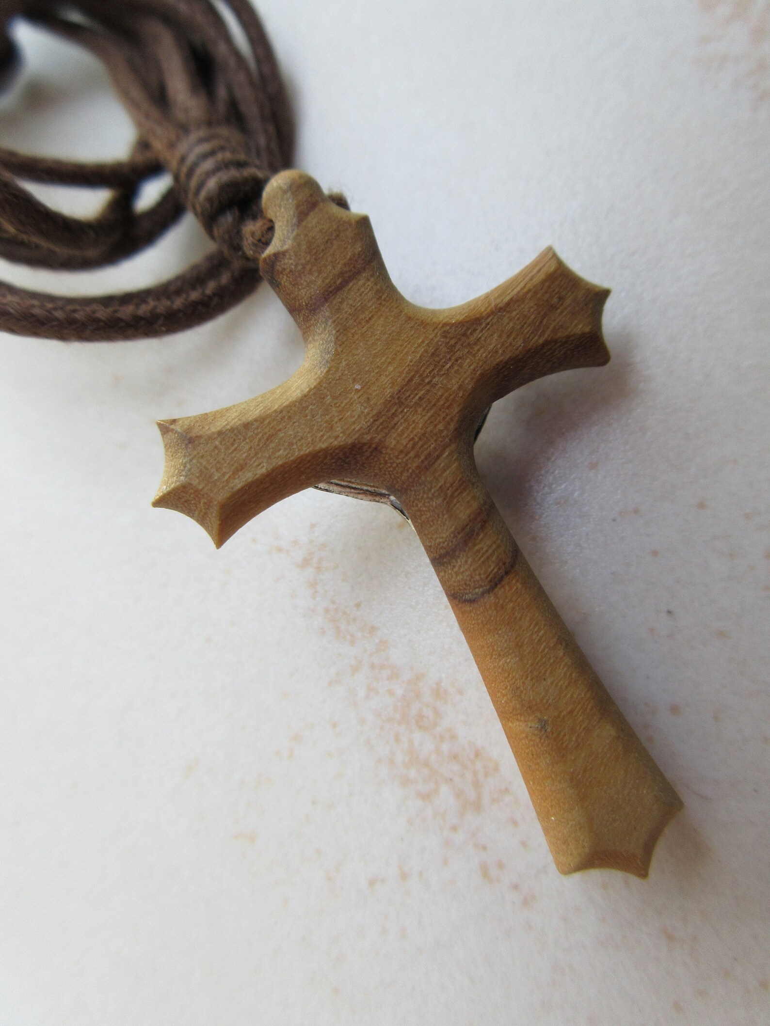 Hand Carved Wood Crucifix Necklace Handmade Catholic Jewelry | Etsy