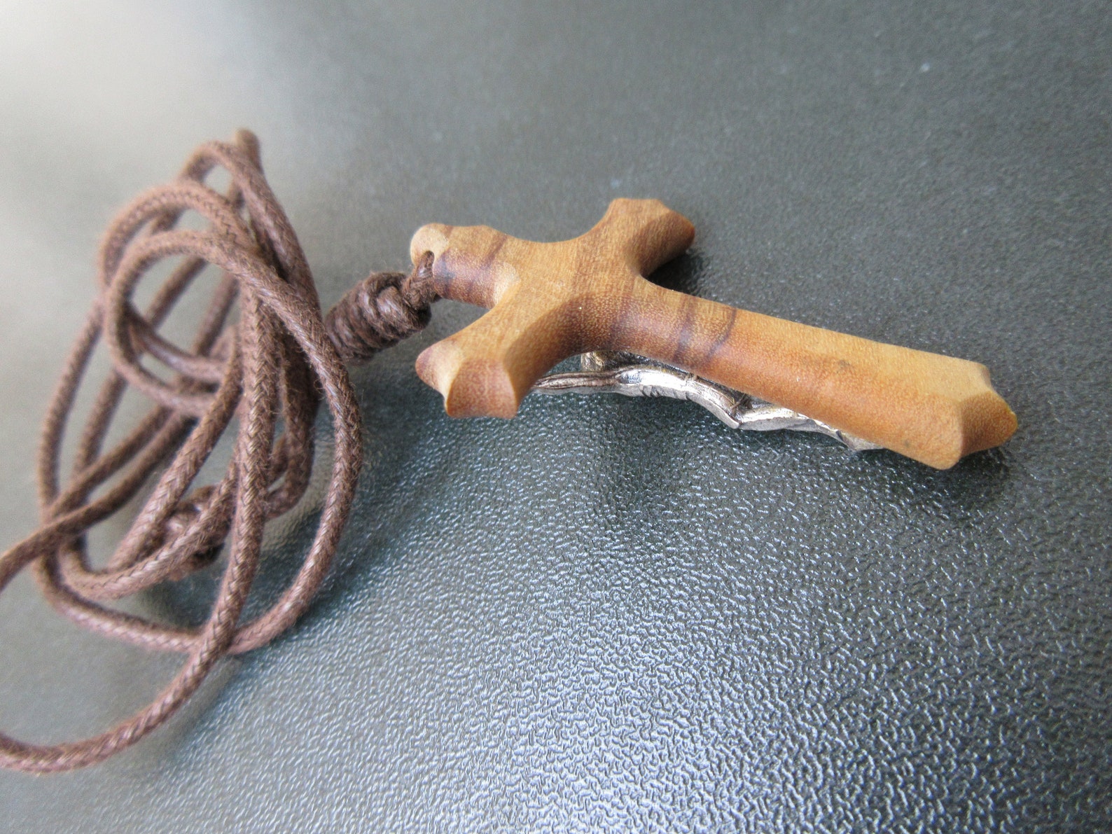 Hand Carved Wood Crucifix Necklace Handmade Catholic Jewelry - Etsy