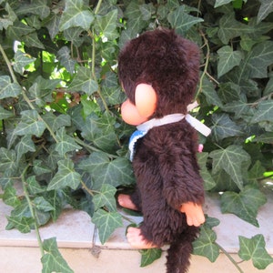 Vintage Standing Monchhichi Monkey Doll Sucking Pacifier / Hand-painted ...