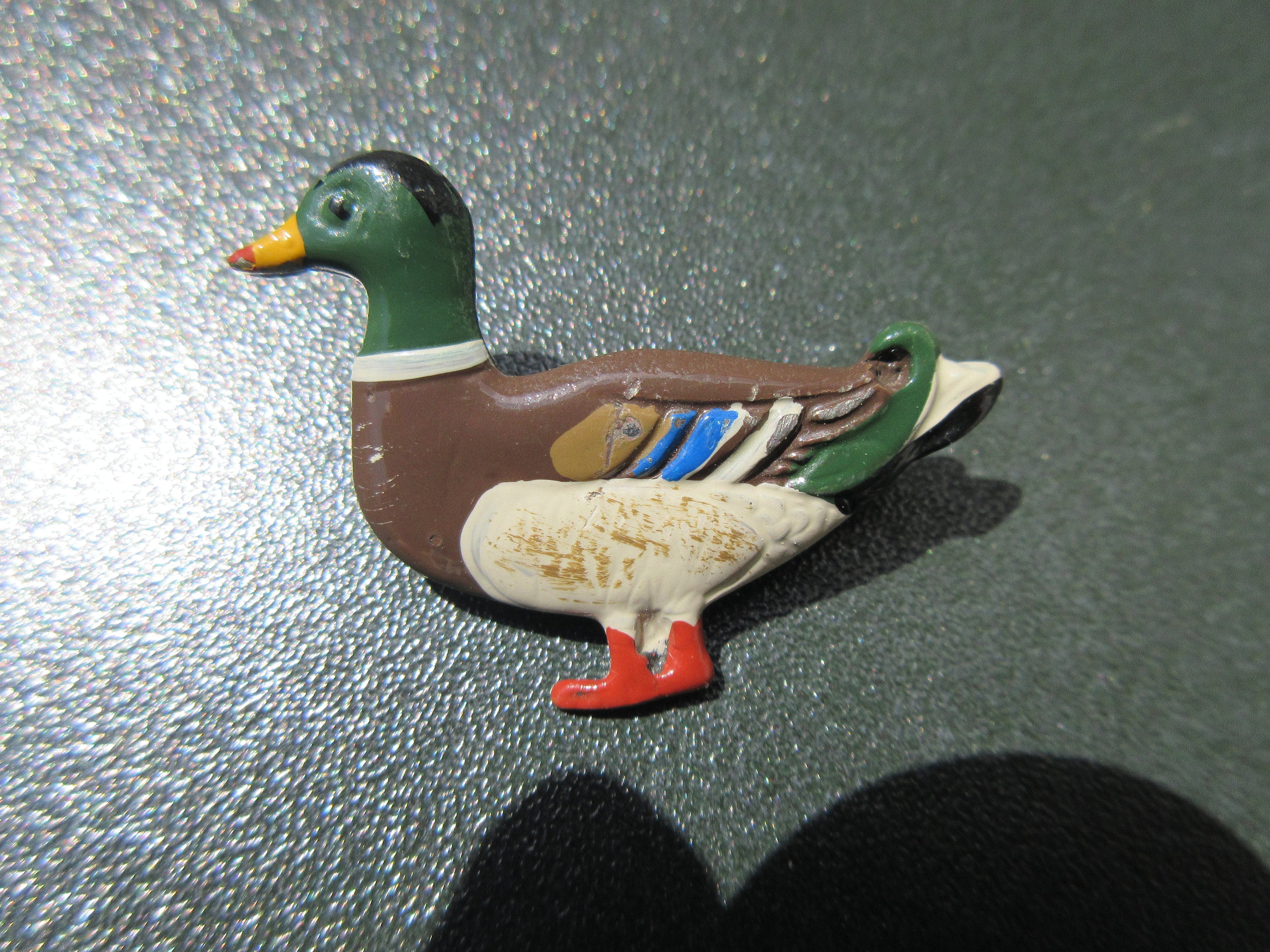 Vintage Kuhn Zinn Duck Pin Brooch: Hand-painted Pewter - Etsy