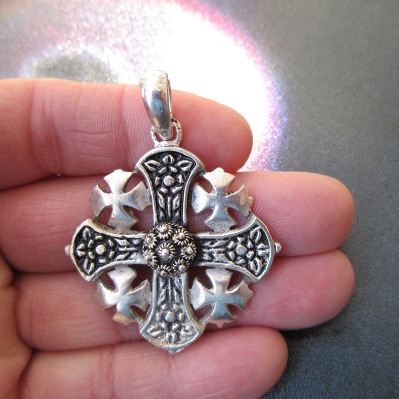 Jerusalem Cross Pendant Large - Etsy