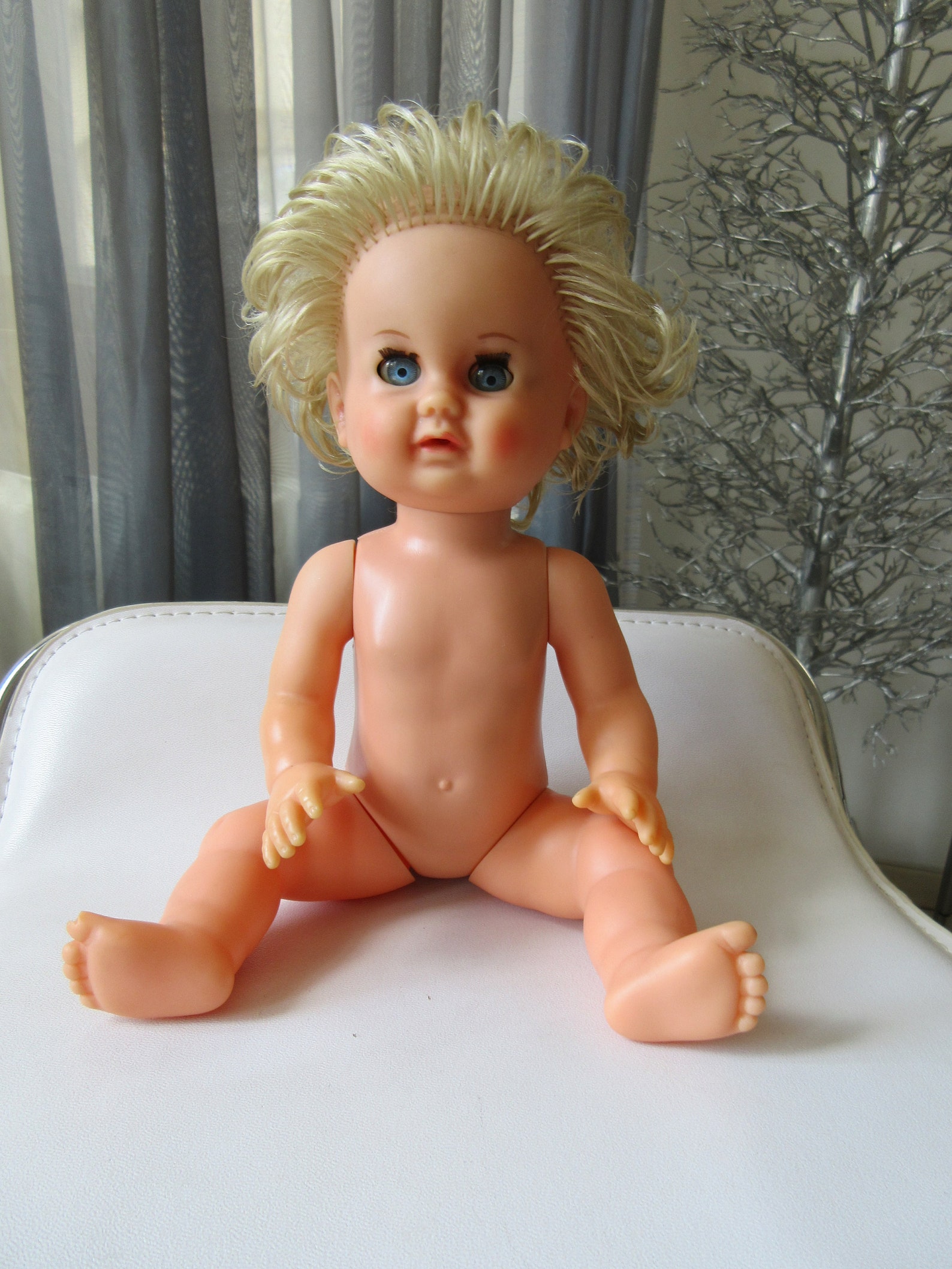 Vintage 1960s German Turtle Mark Doll W/ Hand-knitted Dress - Etsy