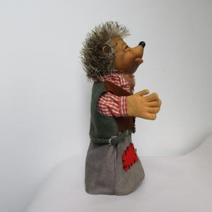Vintage 60's Original STEIFF Mecki Hand Puppet Hedgehog 0720,00, Rubber ...