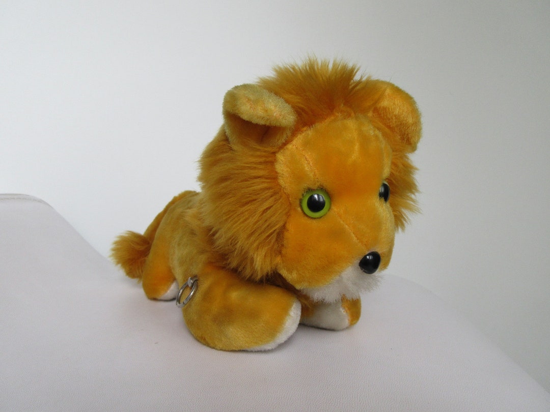 Vintage 50's Japanese Wind-up Musical Lion Shaking Head Mohair Plush ...