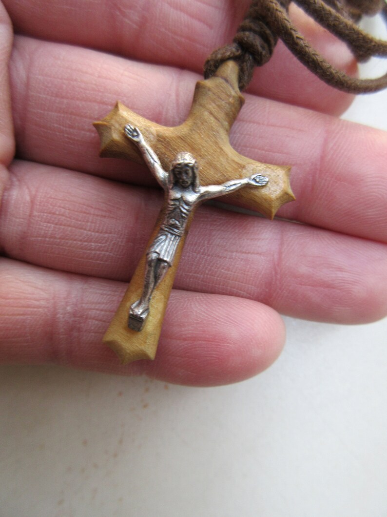 Hand Carved Wood Crucifix Necklace Handmade Catholic Jewelry - Etsy