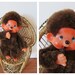 Vintage Girl Monchhichi Sekiguchi, Pacifier Sucking Monkey Doll, Blue ...